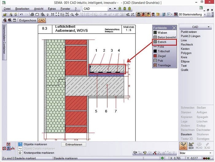 Übersichtliche Maße