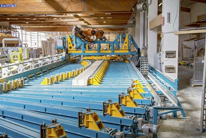 Automatische Bogenbinder-Produktion