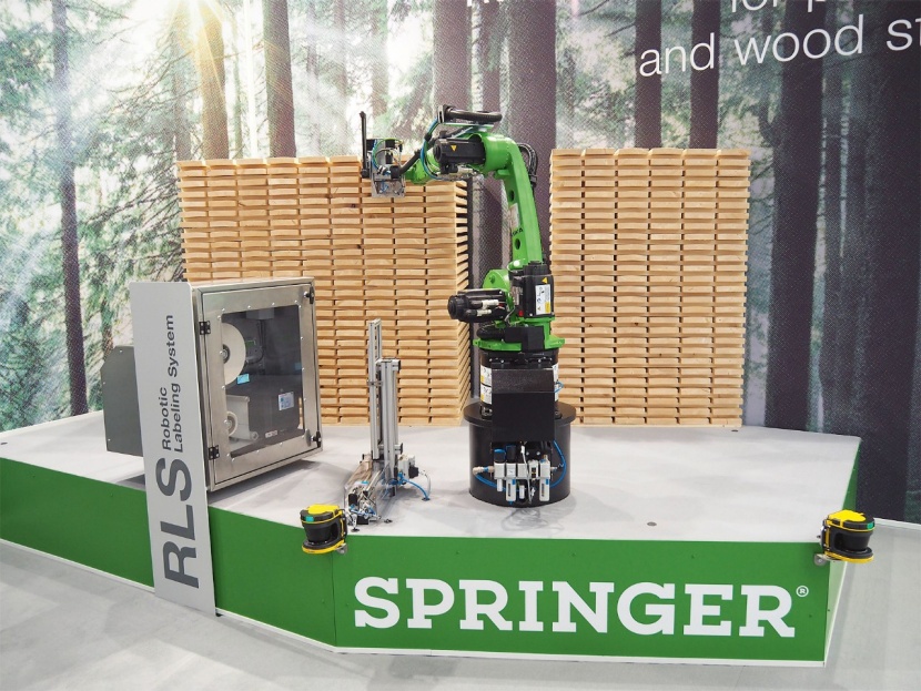 Springer Ligna Roboter für Schnittholzpakete